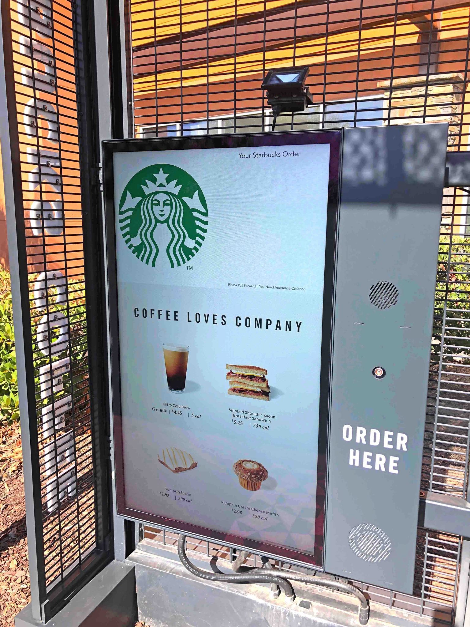 Starbucks Drive-Thru Menu Board – Media Resources