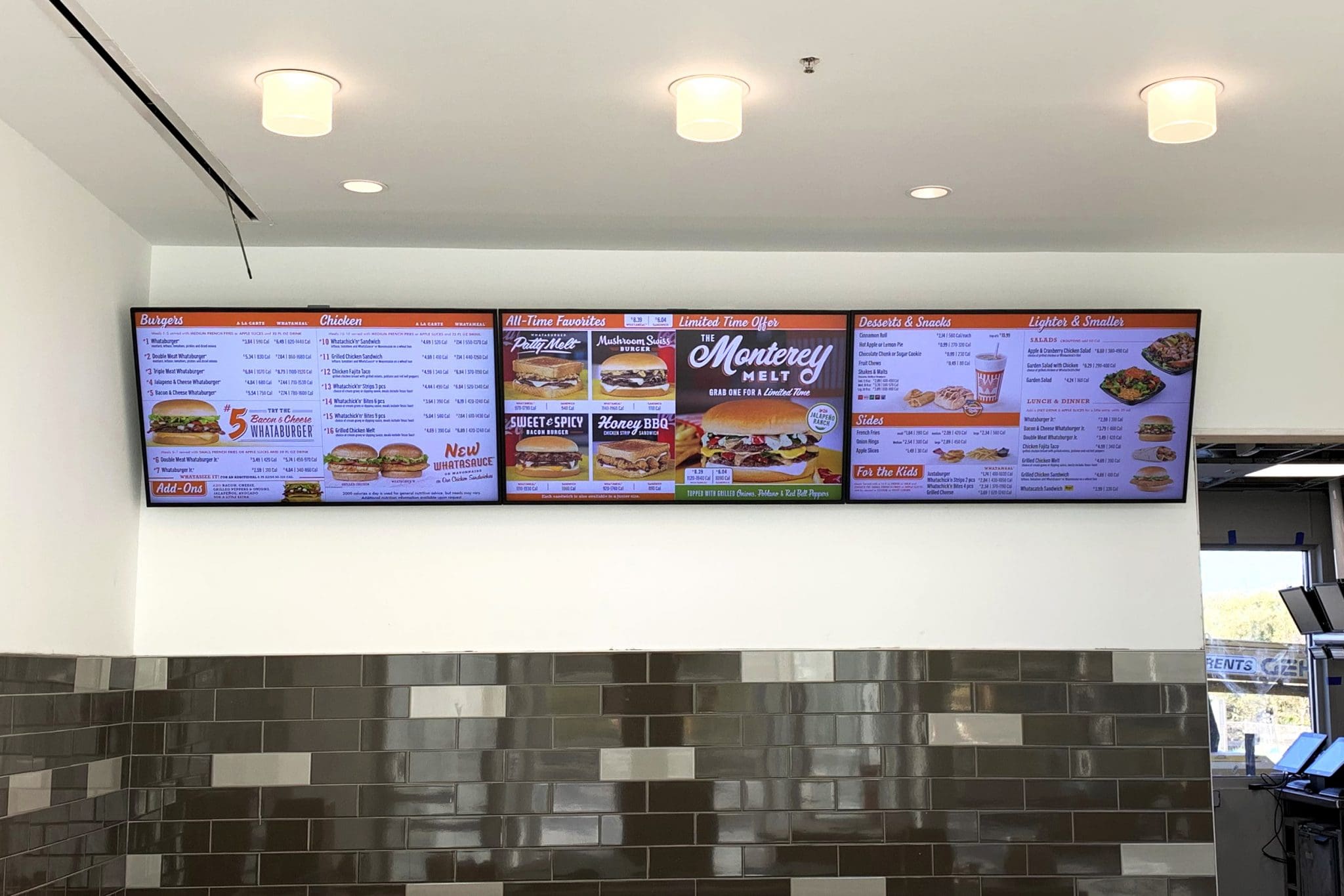 Whataburger Indoor Menu Board – Media Resources